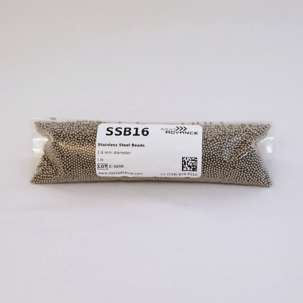 Stainless Steel Beads 1.6 mm, 1 lb. (.45 kg) - Next Advance ...