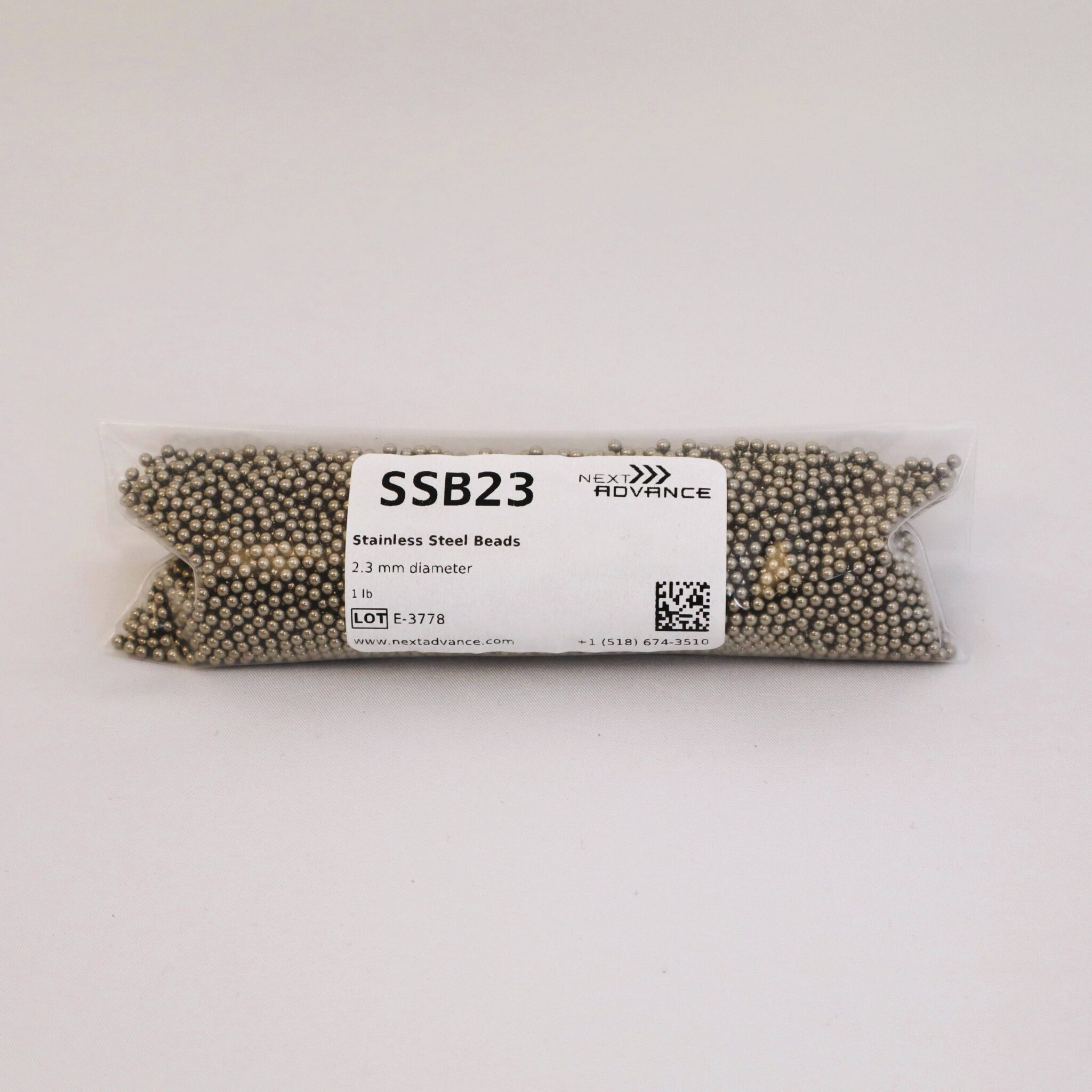 Stainless Steel Beads 2.3 mm, 1 lb. (.45 kg) - Next Advance ...